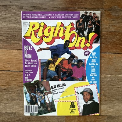 Right On Magazine 1992 Boyz 2 Men Cover Ice Cube Vibe Magazine | eBay