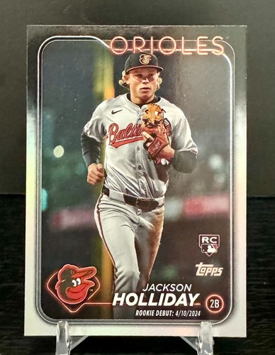 Jackson Holliday Debut Rookie RC 2024 Topps Update Card #US97 Baltimore ...