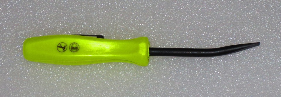 *NEW* Snap-On POCKET PRY BAR ANGLED BLADE *HI-VIZ YELLOW HANDLE* 5 ...