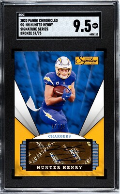 2020 Panini Chronicles Hunter Henry Signature Series Bronze /75 | eBay
