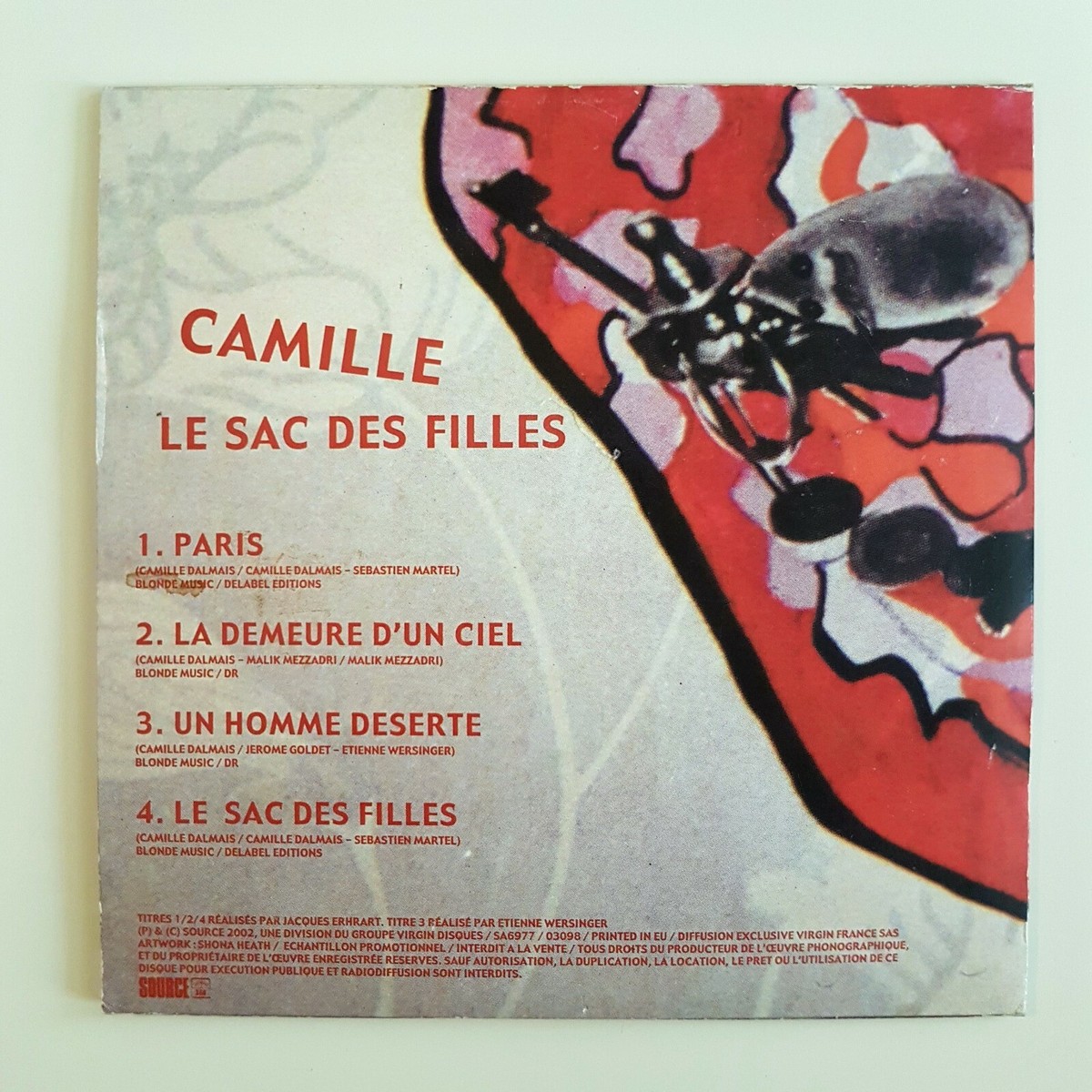 Camille Le Sac Des Filles CD Camille : Le Sac Des Filles CD