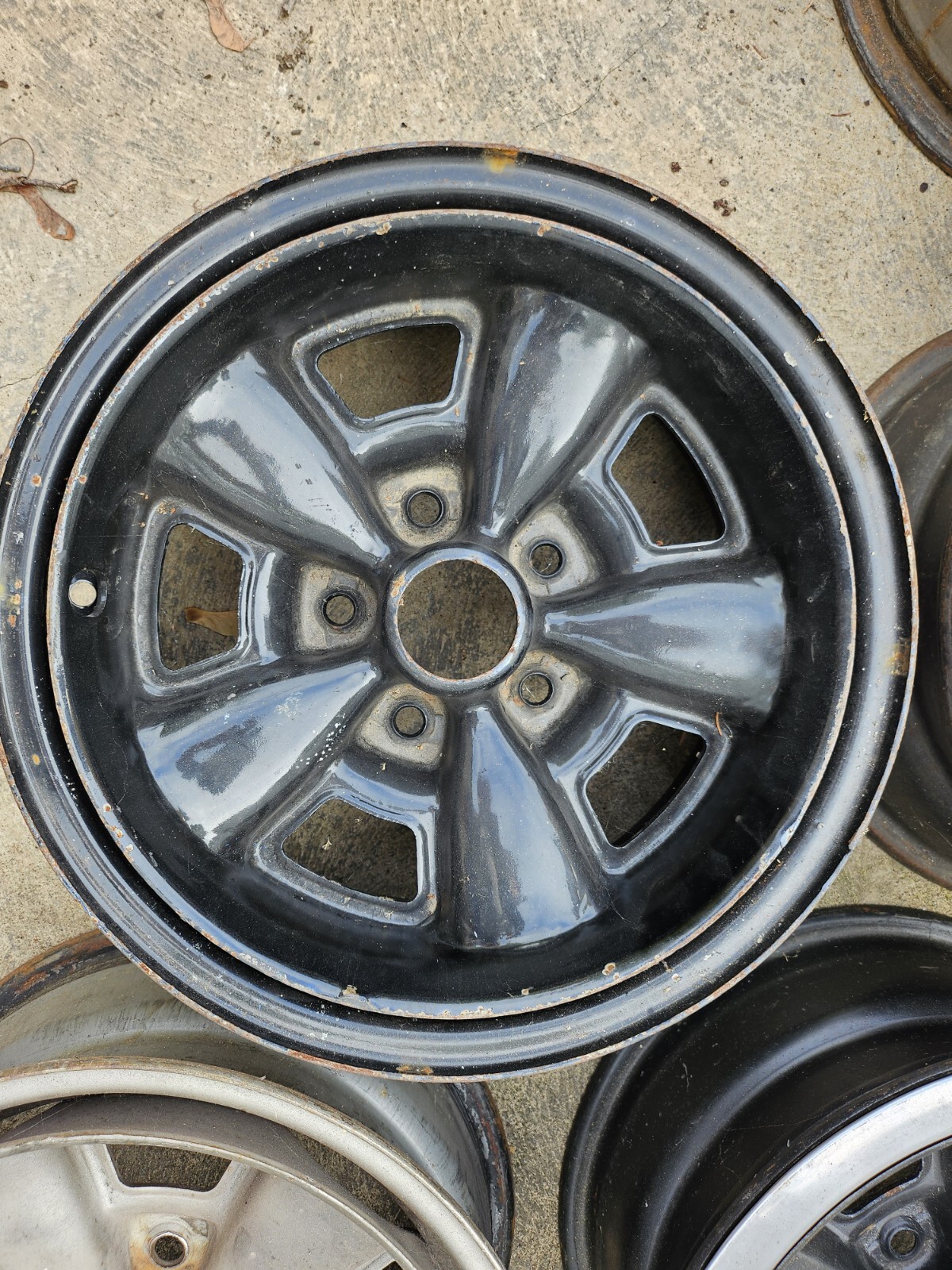 1971-1972 CHEVROLET CHEVELLE Camaro OEM 5-SPOKE RALLY 15" X 7" STEEL ...
