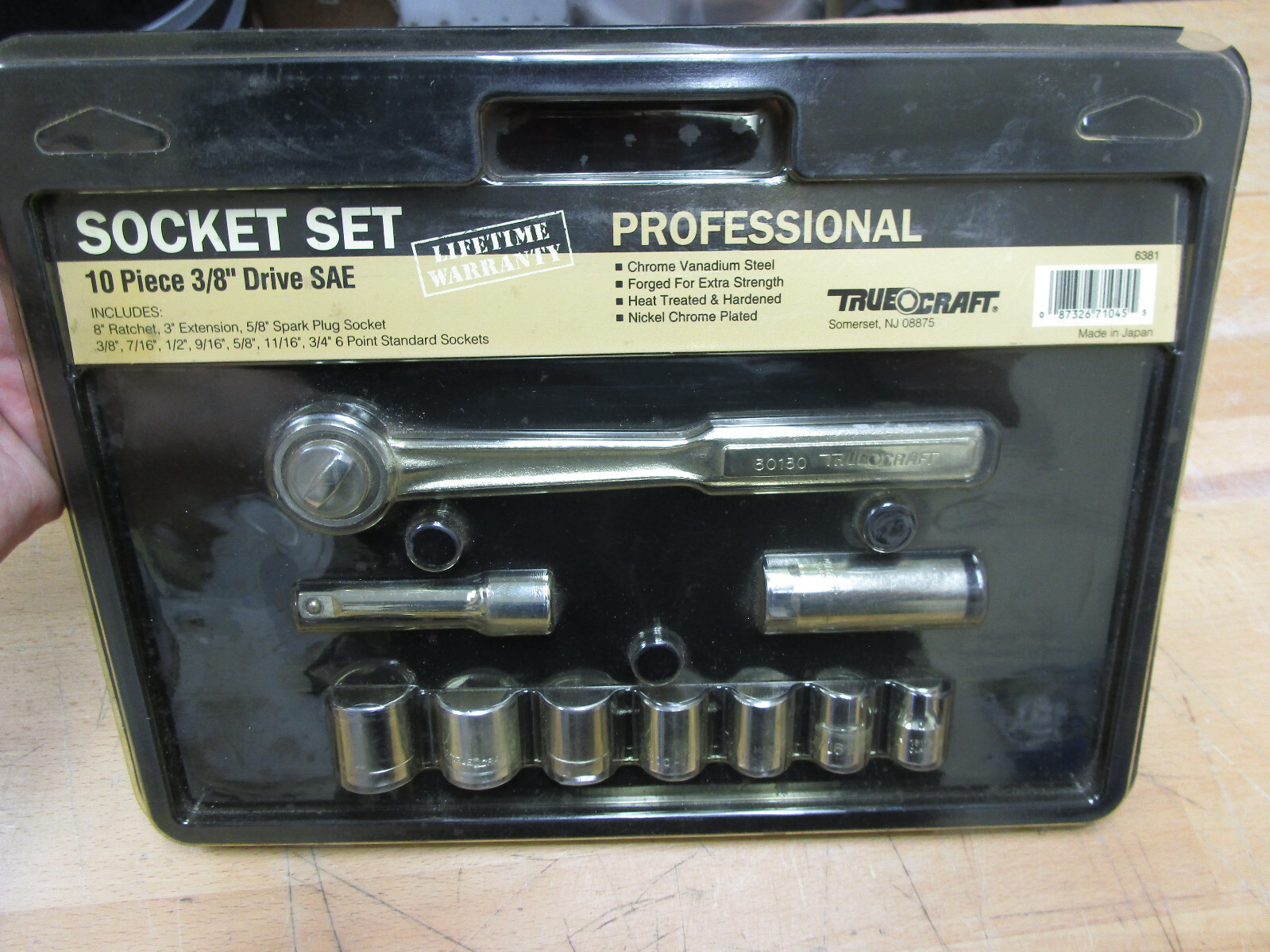 TrueCraft 10-Pc, 3/8" Drive, 6-Pt, SAE Professional Socket Set (3/8-3/4") | eBay