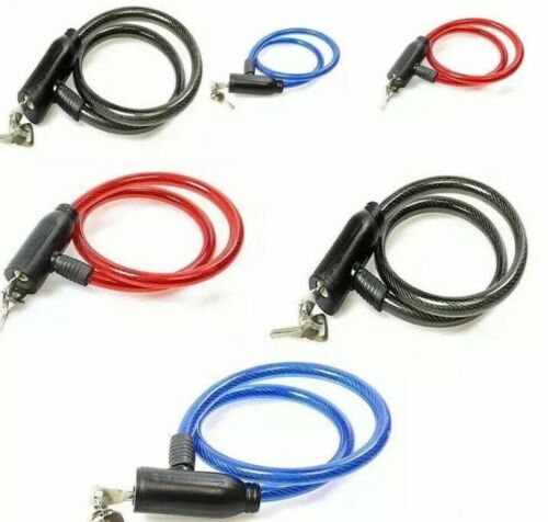 Bike Lock Cable with Keys | 650mm Heavy Duty Strong Steel Bicycle ...