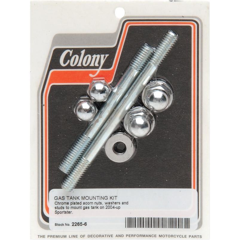 Colony 2265-6 Gas Tank Mounting Hardware Kit Acorn 04-20 Harley ...