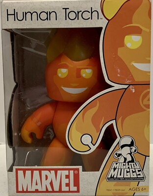 Marvel Human Torch Mighty Muggs 6 Inch Figure 2007 New In Box | eBay