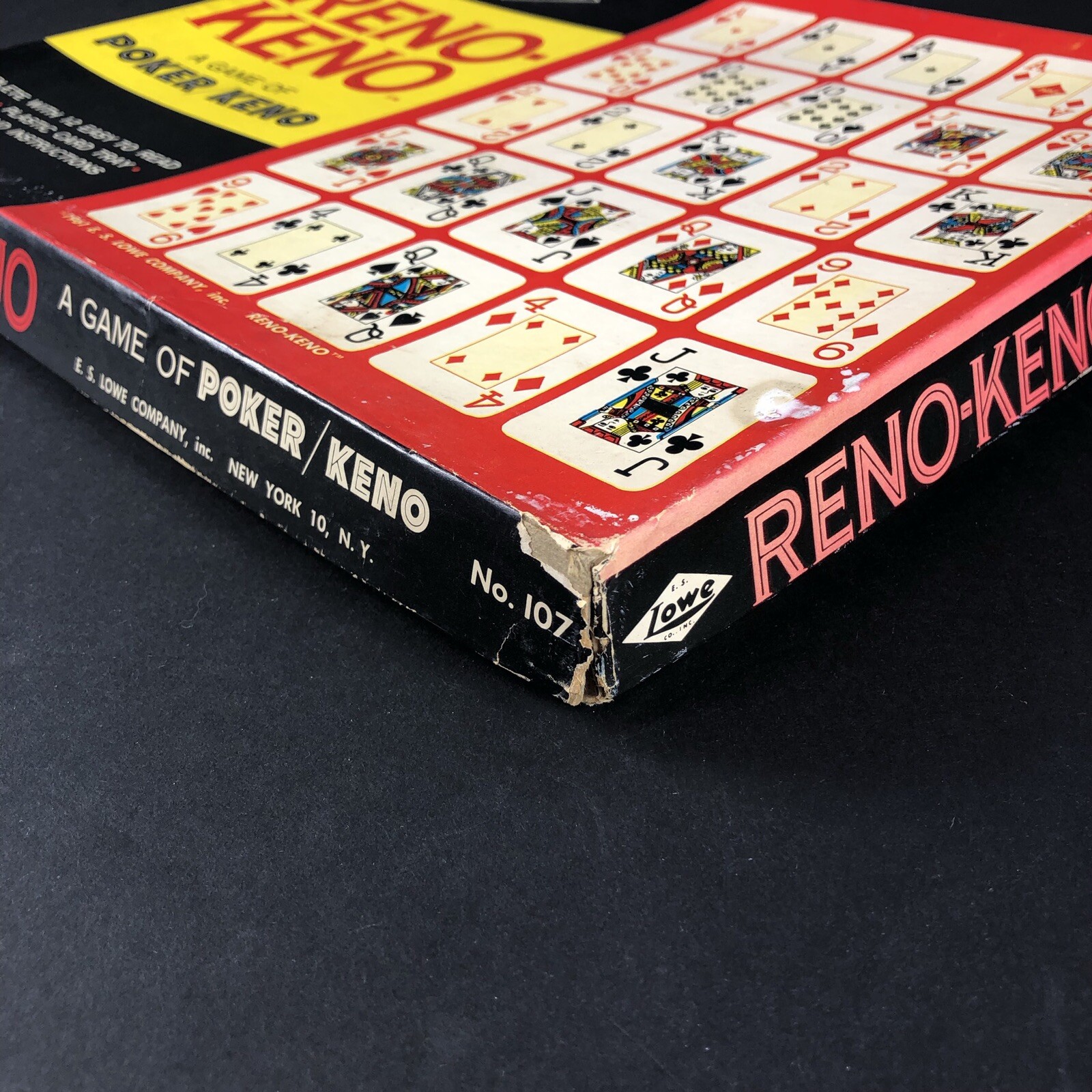 VTG ES Lowe Co Reno Keno Game of Poker Keno Board Game Complete | eBay