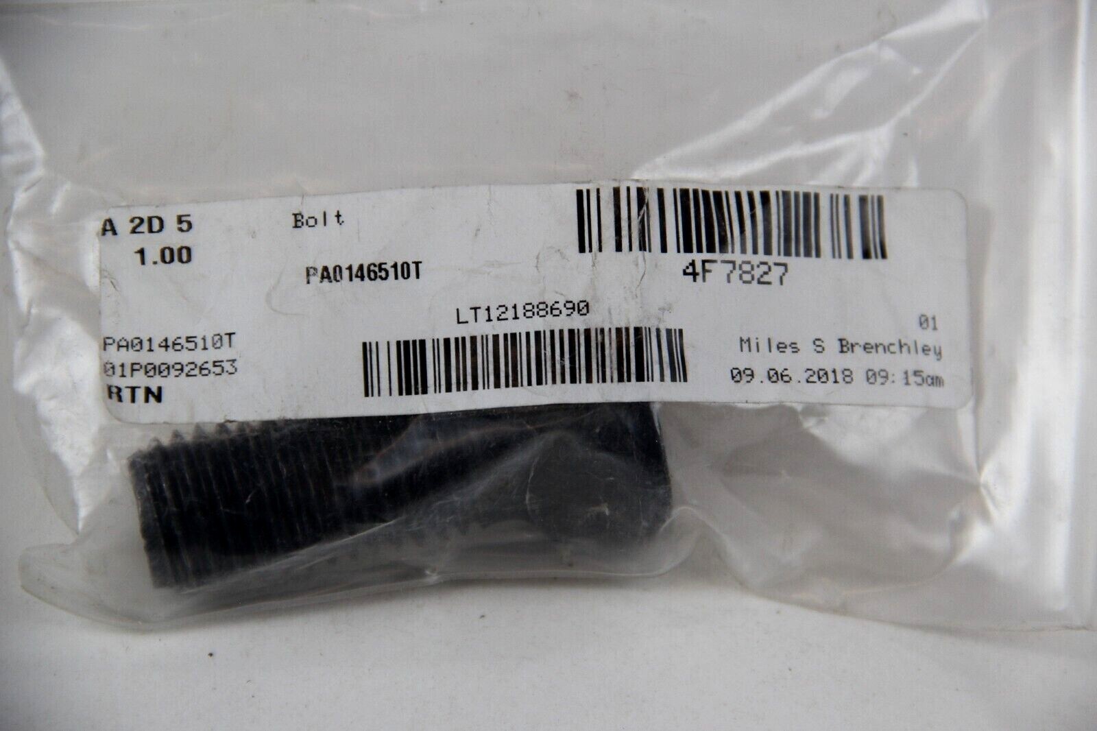 4F7827 Plow Bolt Caterpillar CAT 3/4" -1/4" for sale online | eBay