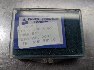 North American CBN Carbide Inserts QTY1 SNGA 543 6000 (LOC2943C) | eBay