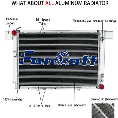3 Row Aluminum Radiator Fit 1990-02 MERCEDES BENZ SL500 500 SL R129 5 ...