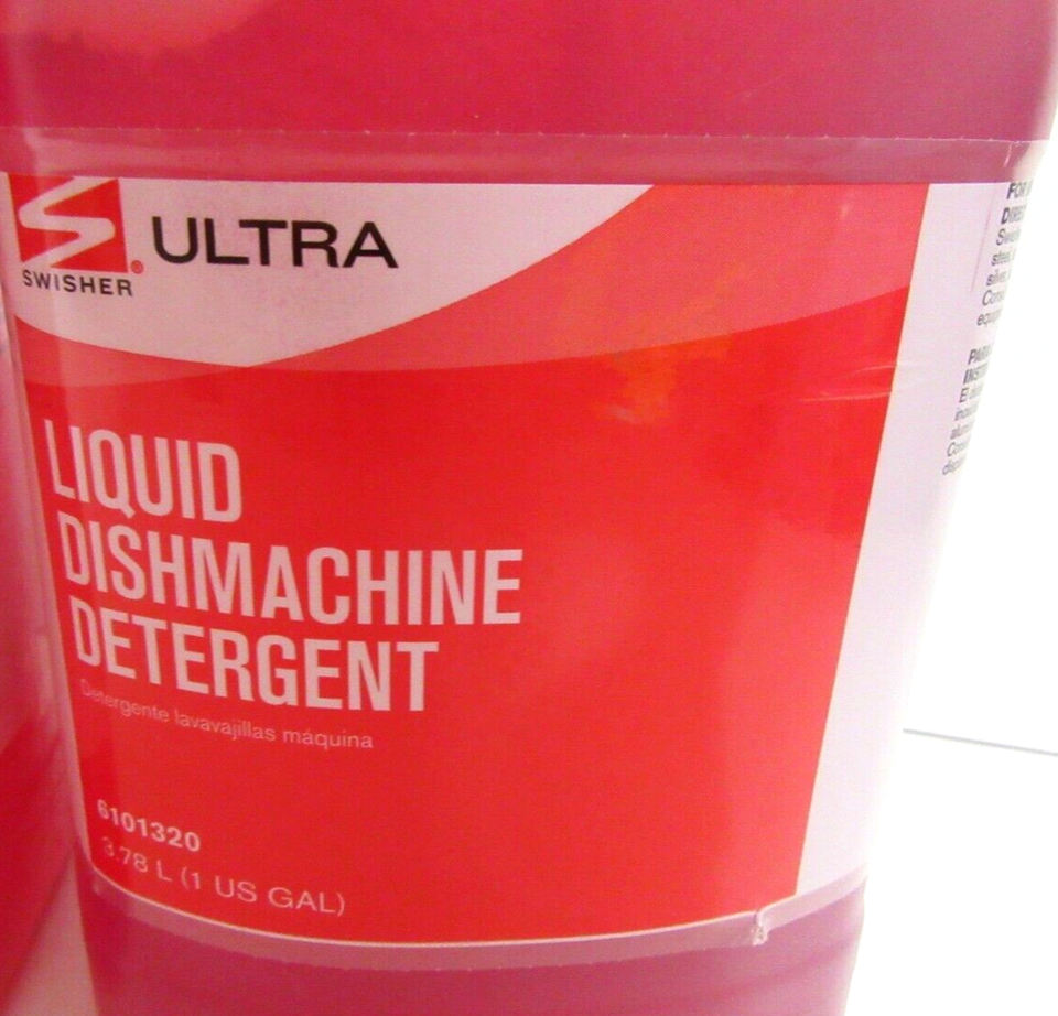 (1 Gallon) Swisher Ultra Dish-machine / Dishwasher Detergent Commercial ...