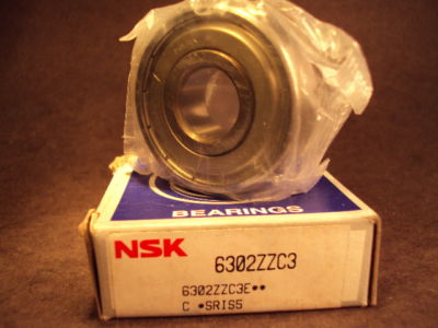 NSK 6302 ZZ C3, Single Row Deep Groove Bearing, 6302ZZ | eBay