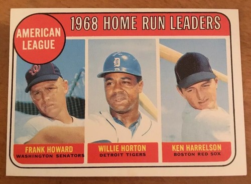 1969 Topps - League Leaders #5 Frank Howard, Willie Horton, Ken ...