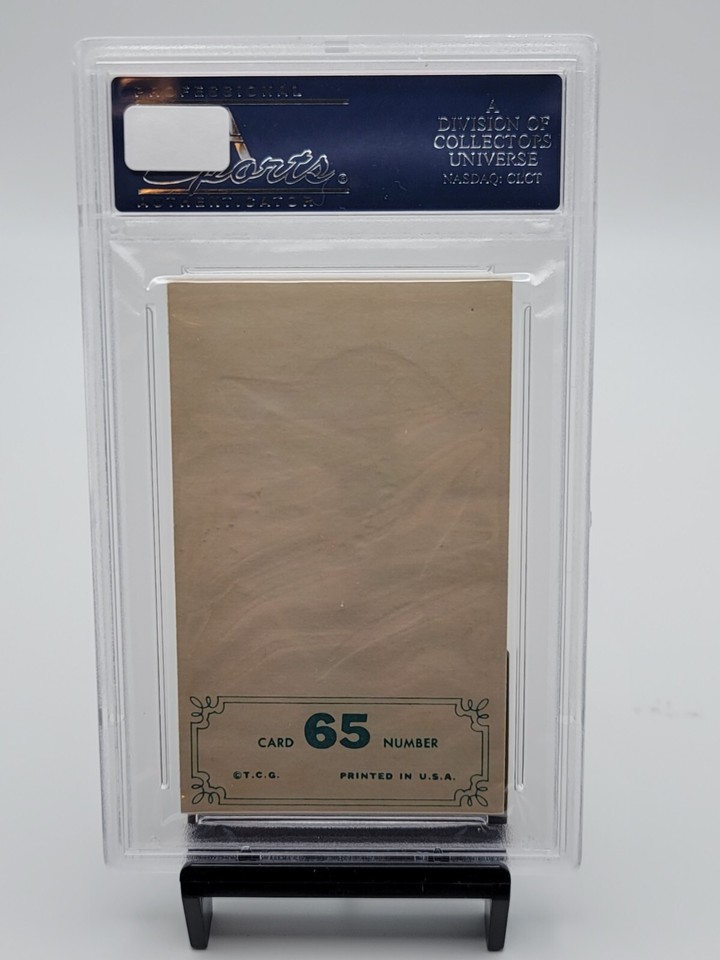 1965 Topps Embossed Baseball Bobby Richardson #65 Autographed PSA/DNA 7 ...