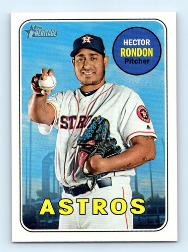 2018 Topps Heritage Hector Rondon Houston Astros #596 | eBay