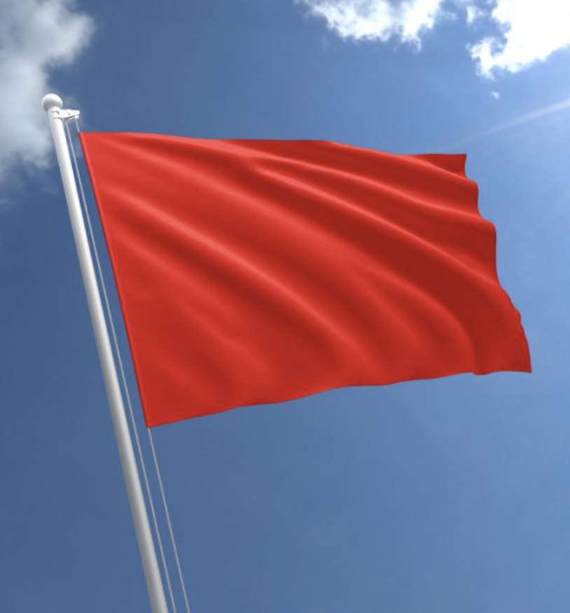 Plain Red Flags & Bunting - 5x3' 3x2' & Giant 8x5' Table Hand | eBay UK