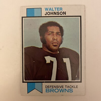 1973 Topps Football Walter Johnson Cleveland Browns Card #255 | eBay