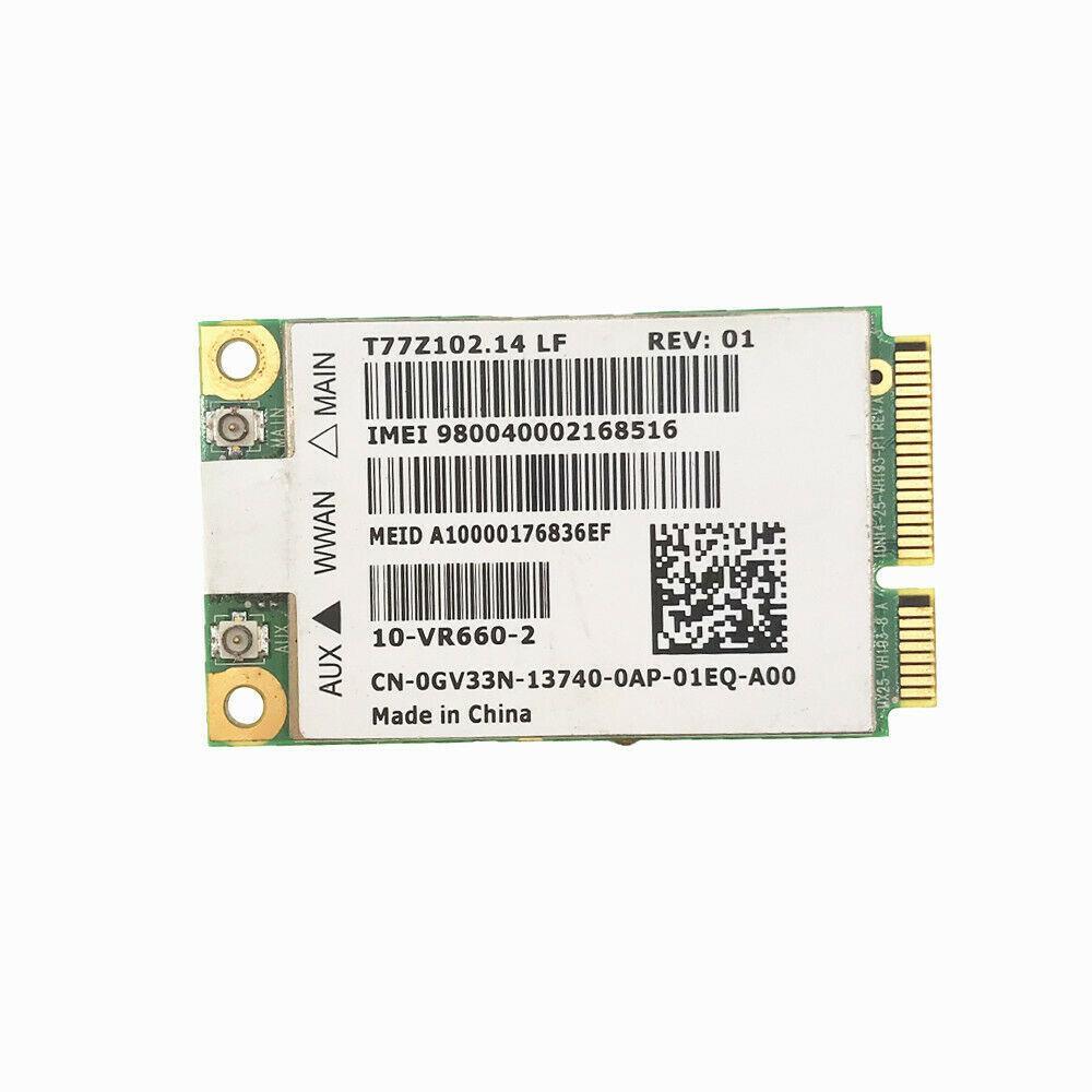 New Dell DW5620 Gobi 2000 GV33N ATT GPRS WWAN Wireless Mini PCI-E Card ...