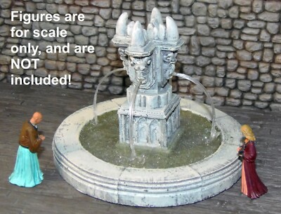 HAND PAINTED, GARGOYLE FOUNTAIN - Works with Dwarven Forge & DnD D&D | eBay