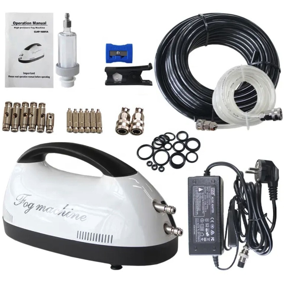 Portable High Pressure Pump Fog Machine Mist Cooling System For Outdoor ...