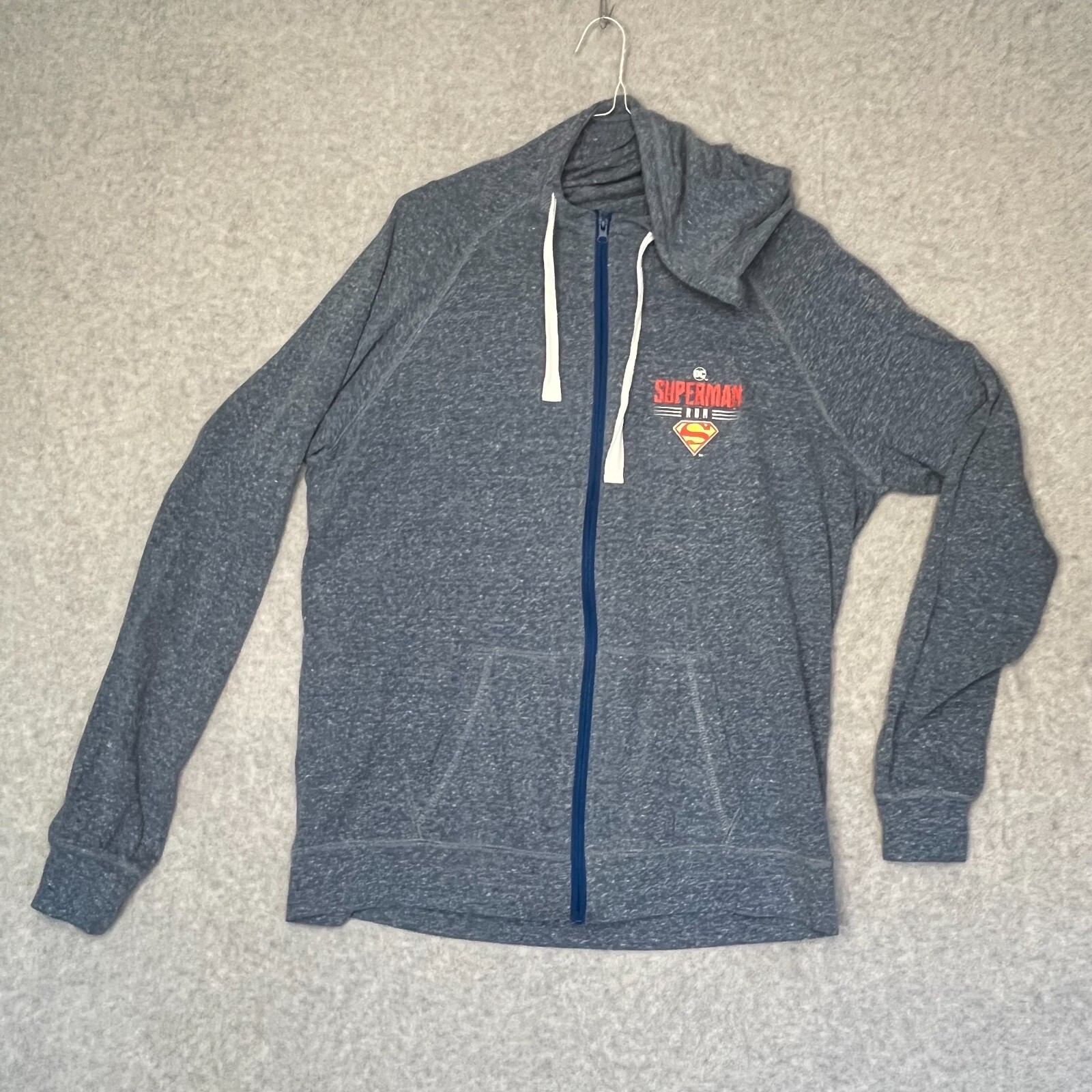 DC SUPERMAN RUN Series 2021 Men Blue Zip-Up Athletic … - Gem