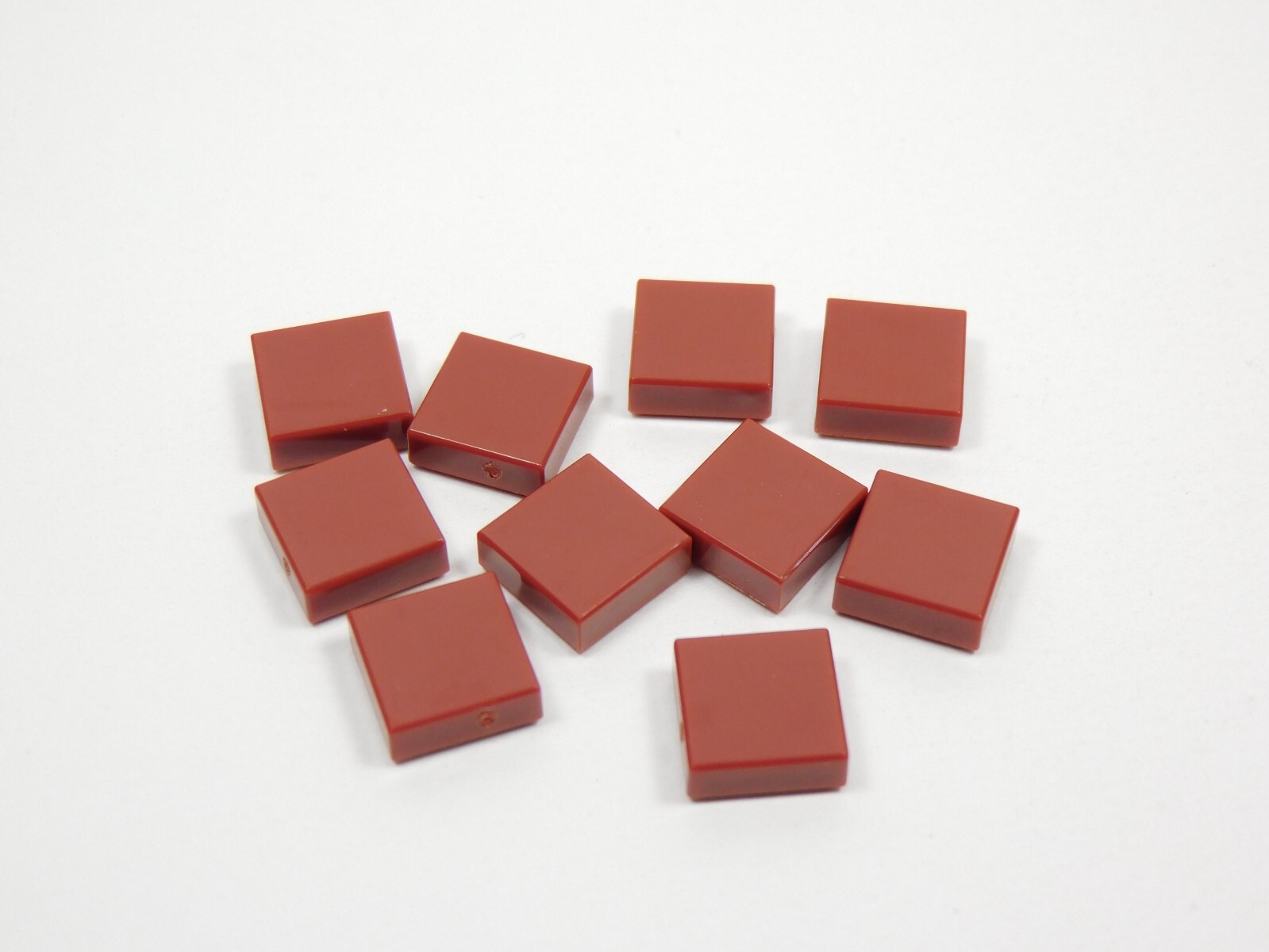 LEGO Lot of 10 Dark Red 1x1 Smooth Tiles Plates G10 | eBay