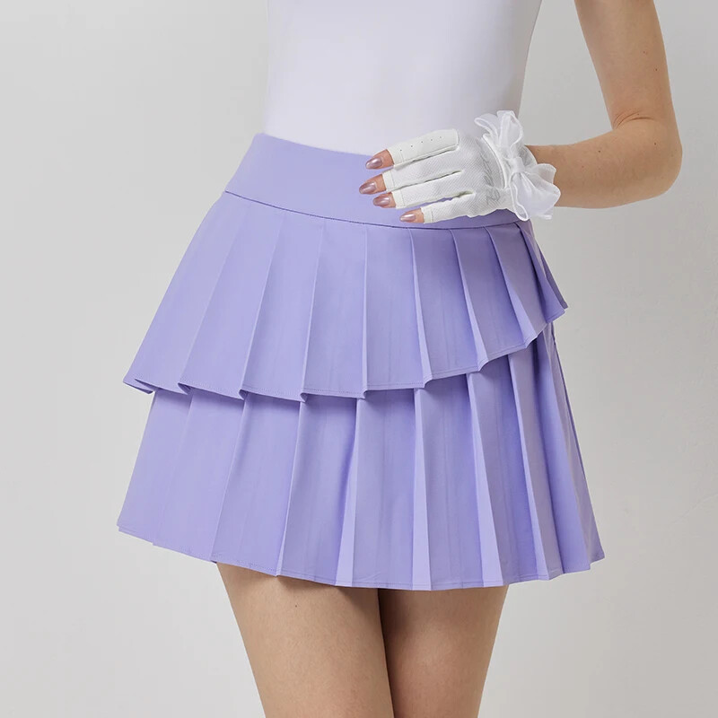 Blktee Korean Women Short-sleeved T-shirts Lady Split Double Layer Skirts Sets | eBay