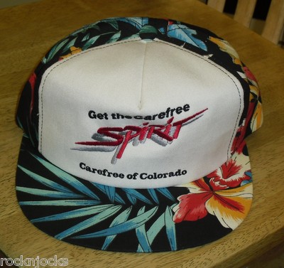 Carefree of Colorado Spirit hat SNAPBACK VINTAGE Mint RaRe Floral ...