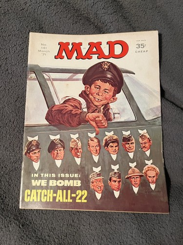 Mad Magazine Issue #141 March 1971 We Bomb Catch All 22 Military Jack ...