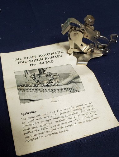 Pfaff Models 30, 130, 230, Automatic Five-Stitch Ruffler No. 44350 W ...