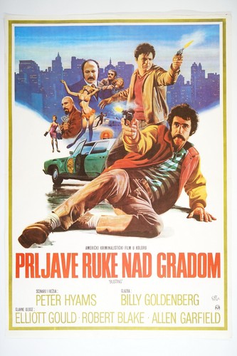 BUSTING Original exYU movie poster 1974 ELLIOTT GOULD, ROBERT BLAKE ...