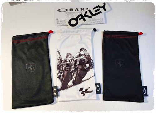 (3) Oakley Microbags Lot - (1) Moto GP & (2) Ferrari Bags • Storage ...