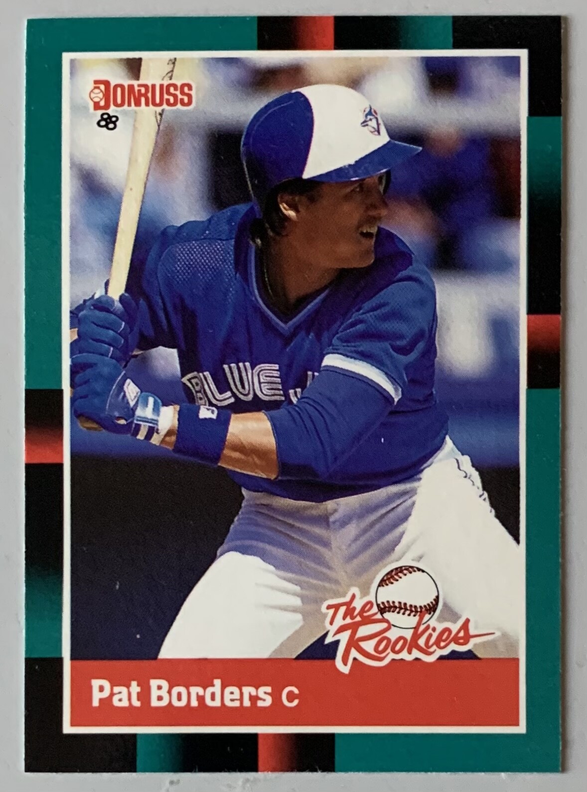 PAT BORDERS 1988 DONRUSS "THE ROOKIES" ROOKIE CARD, STAR CATCHER ! | eBay