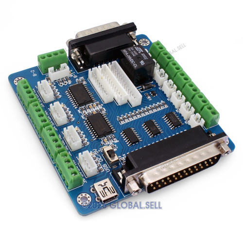 5 Axis Cnc Breakout Board Interface Adapter For Stepper Motor Driver ...