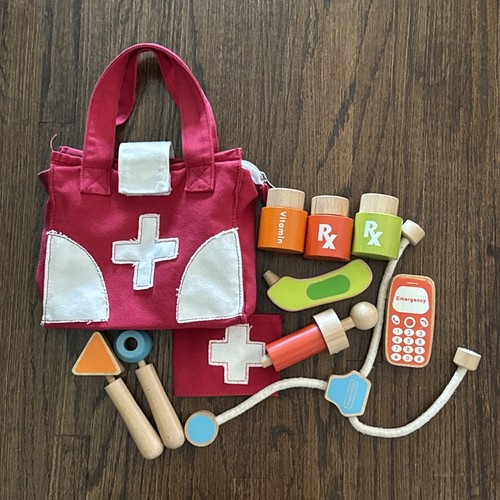 Masterkidz My First Doctor Kit Pretend Play Wooden Medical Toy Set w ...