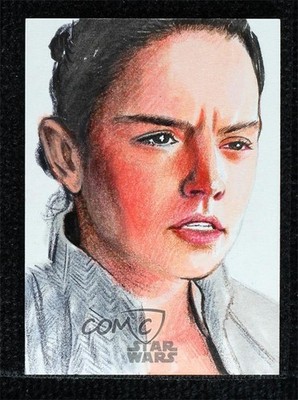 2023 Topps Chrome Star Wars Galaxy Rey 1/1 Semra Bulut Auto Sketch | eBay