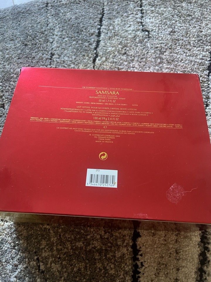 Ladies Samsara Guerlain Gift Set 50 ml Eau De & 100ml Body Lotion Unused | eBay UK