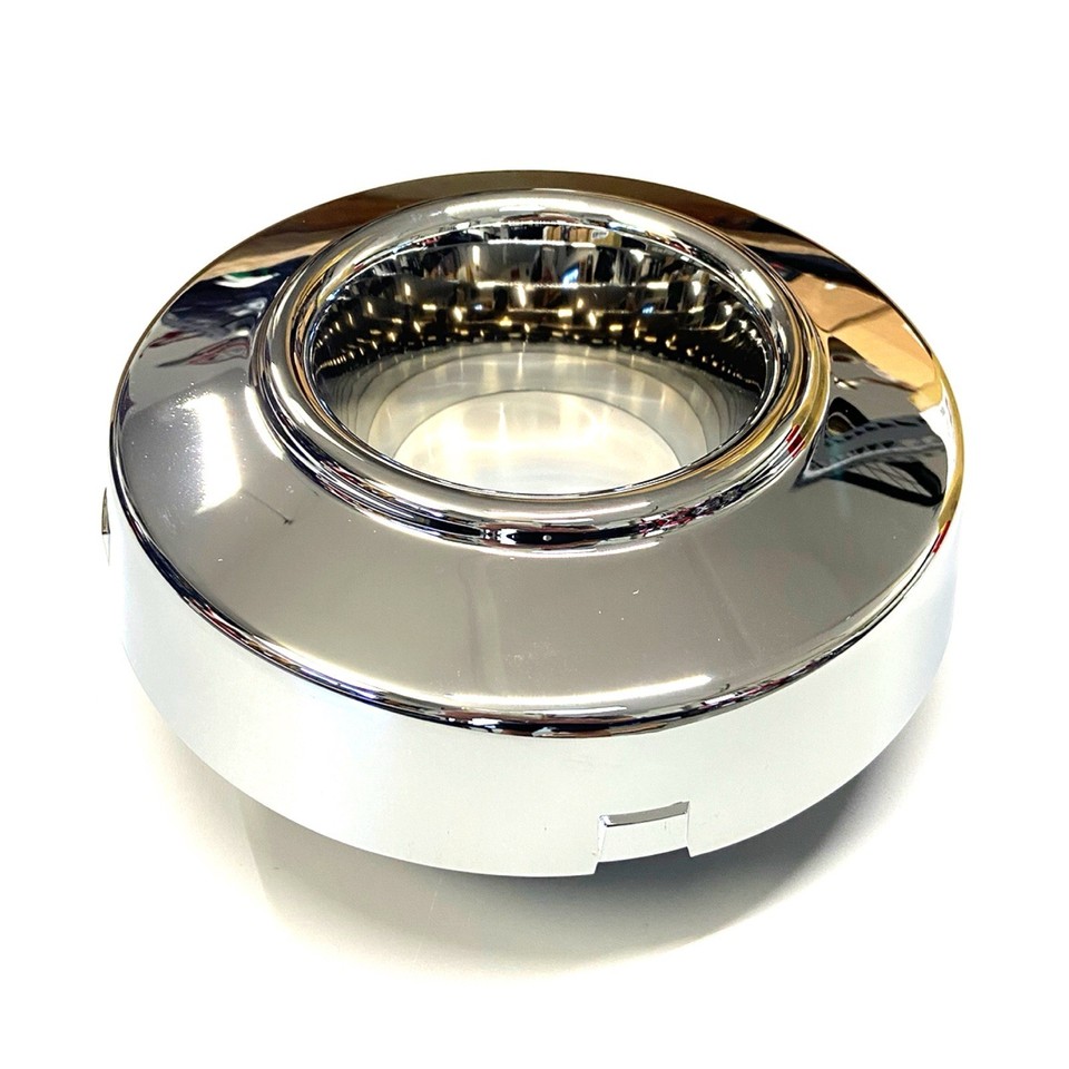 Chrome Front Center Hub Caps (2) for 1999-2004 Ford F350 Super Duty 4x4 ...