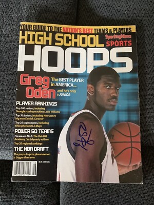 Greg Oden Signed Basketball Magazine Autographed | eBay
