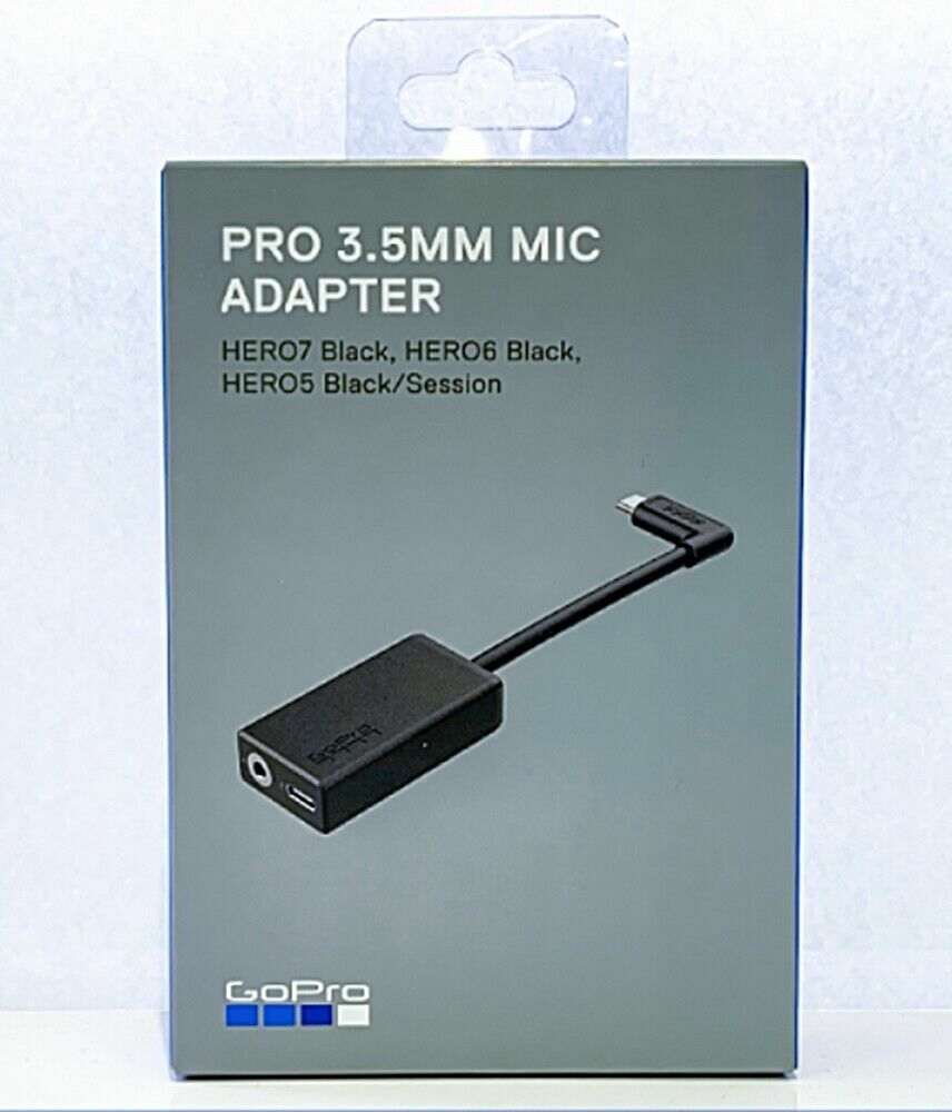 Genuine GoPro Pro 3.5mm Mic Adapter for GoPro HERO13/12/11 Black/10/9/8 ...