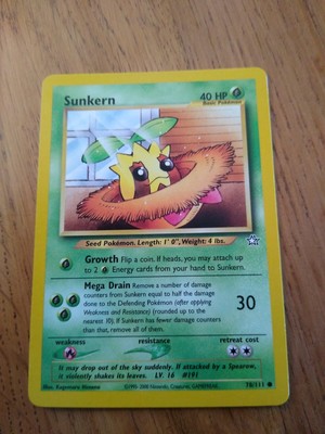 Sunkern 78/111 Neo Genesis 1st Edition WotC Vintage Pokemon card | eBay