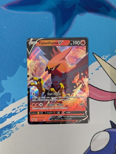 Talonflame V 029/185 Vivid Voltage Holo Rare V Pokemon TCG English Card ...