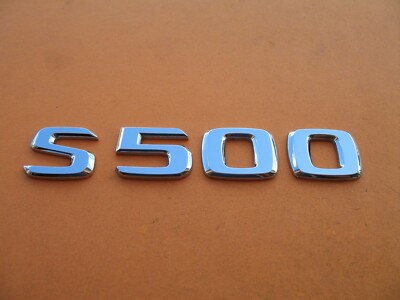 00 01 02 03 04 05 06 MERCEDES S500 REAR LID EMBLEM LOGO BADGE SIGN ...