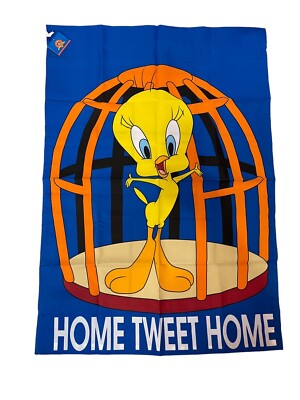 VTG 97 Looney Tunes Tweety Bird Outdoor Flag 2-Sided Banner Home Tweet ...
