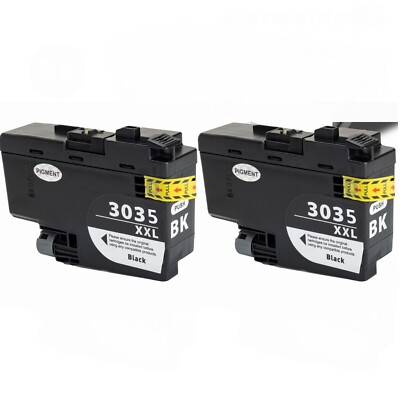 2 Pack Compatible Ink Cartridge for Brother LC3035 XXL LC3035 black MFC ...