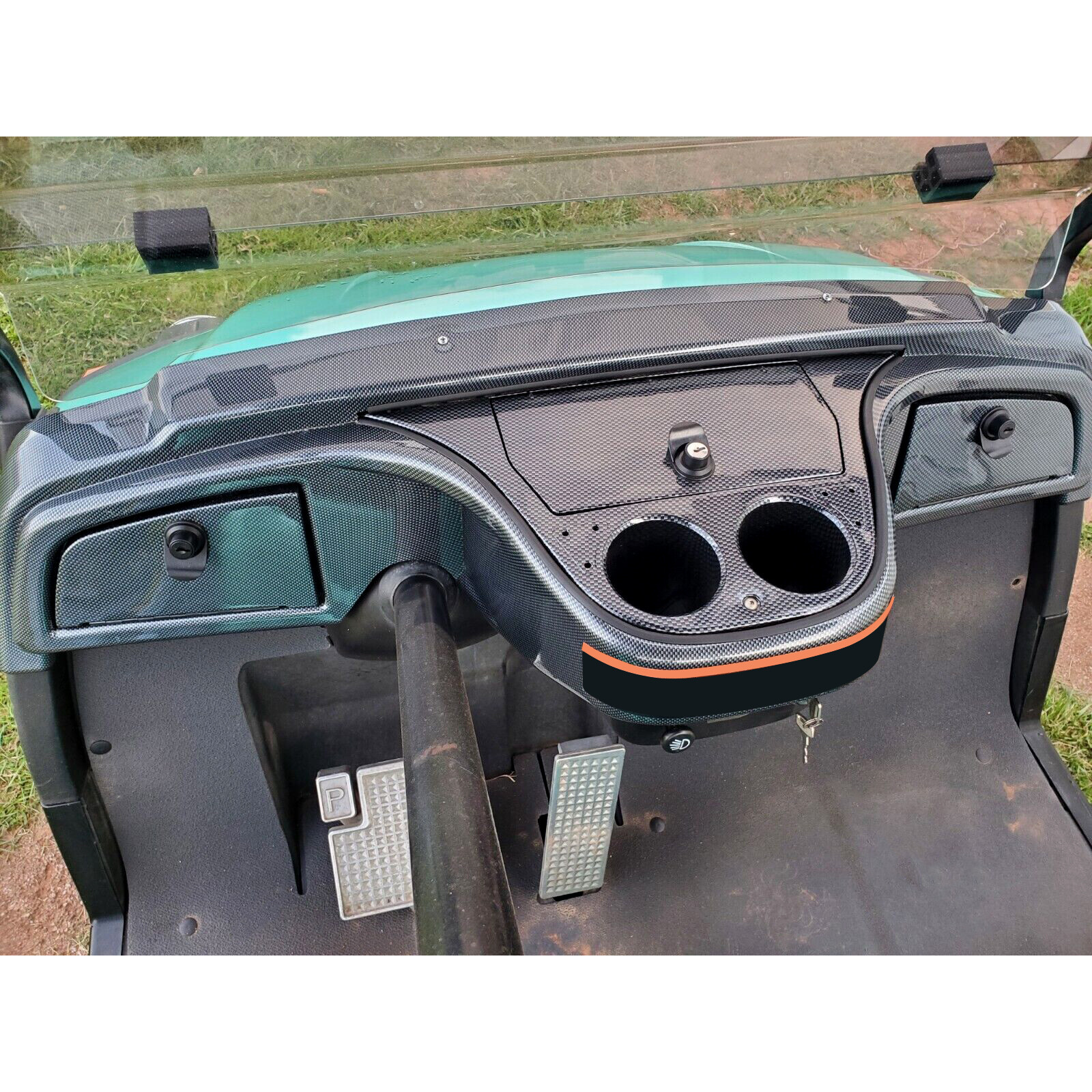 Carbon Fiber Style Dash Kit Assembly For 07-16 Yamaha Drive & G29 golf ...