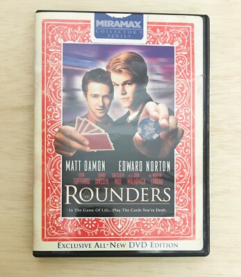 Rounders (DVD, 2004 Collector’s Series) *MINT DISC* Matt Damon, Edward ...