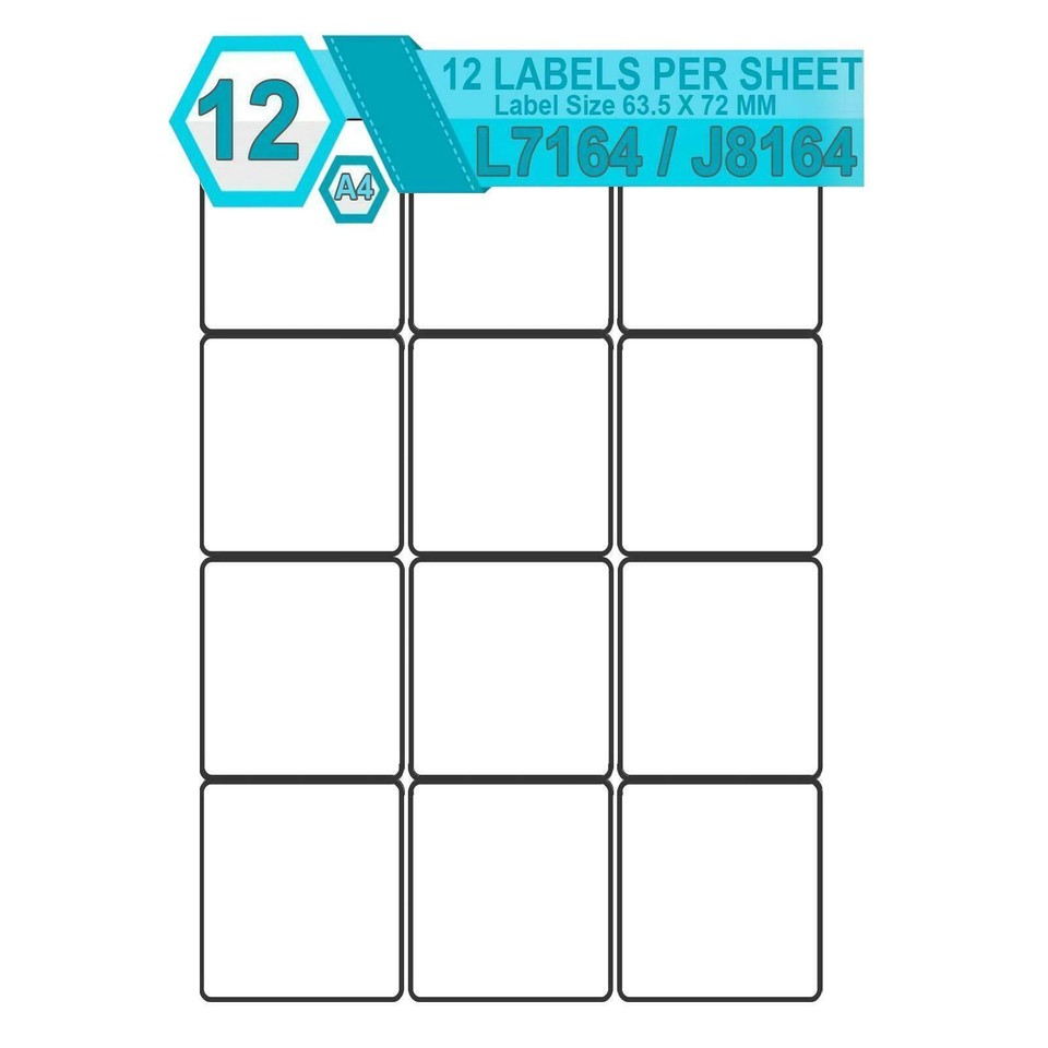 LABELS - SELF ADHESIVE STICKY A4 ADDRESS LABELS INKJET LASER COPIER ...