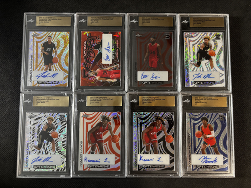 2022 Leaf Optichrome Basketball Huge 8 Card Proof 1/1 RC Rookie Auto ...