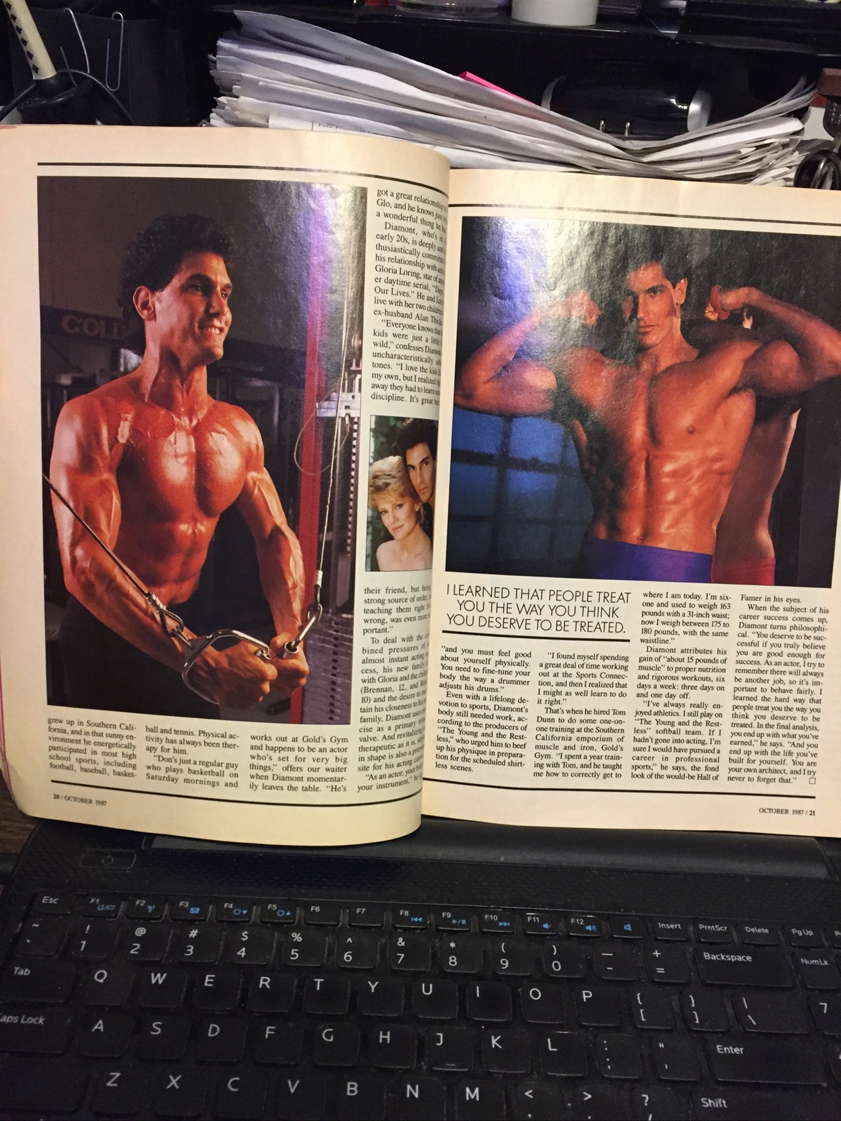 Vintage Men's Fitness Magazine October 1987 - Don Diamont | eBay